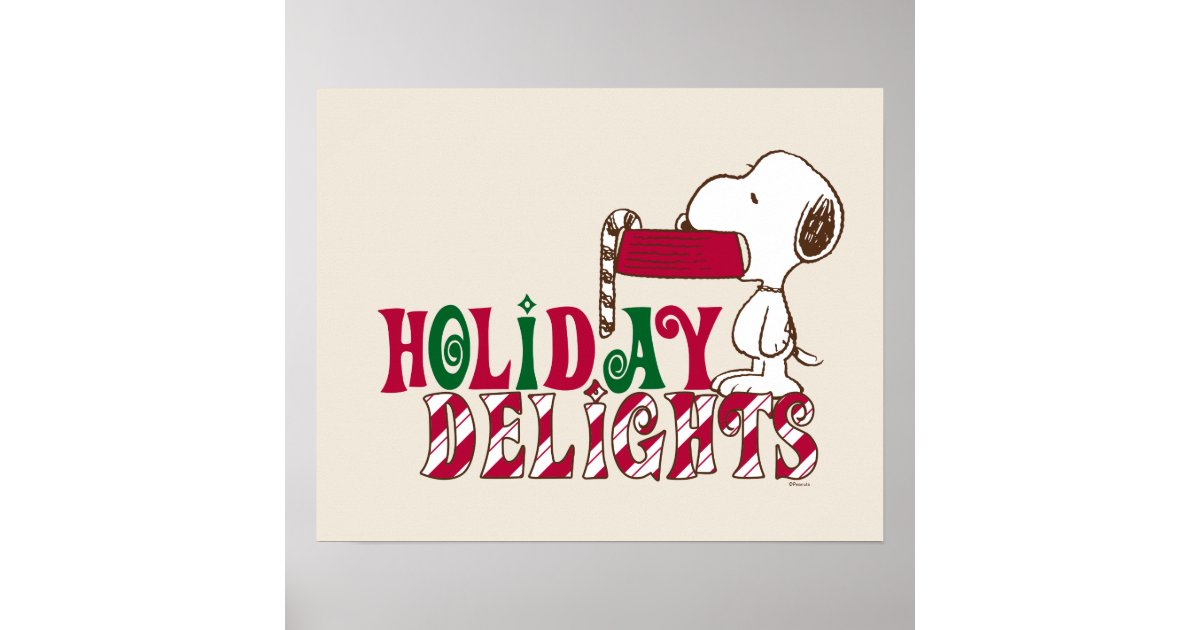 Peanuts | Holiday Delights Poster | Zazzle
