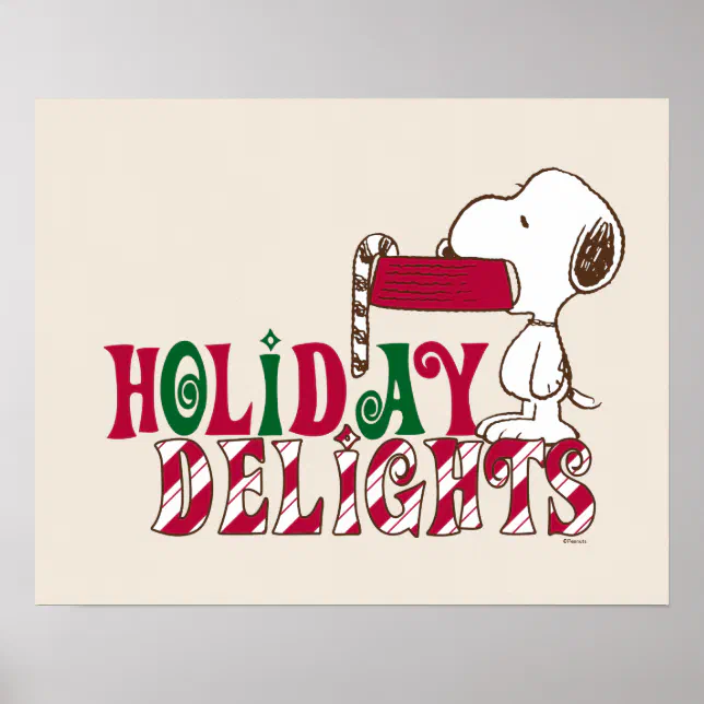Peanuts | Holiday Delights Poster | Zazzle