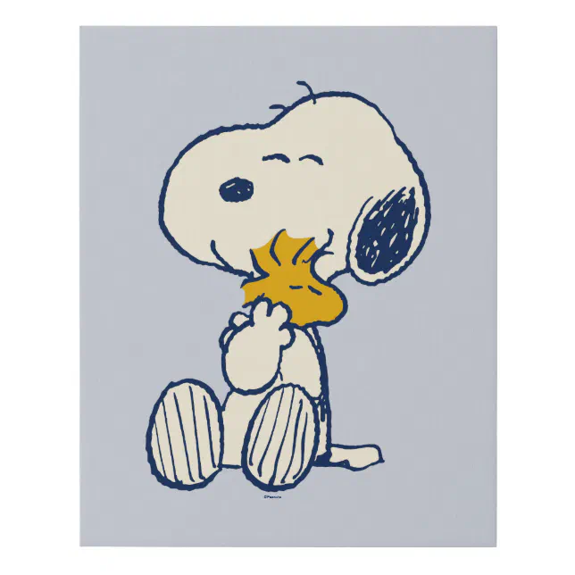 Peanuts In Bloom Faux Canvas Print | Zazzle