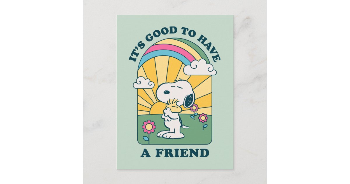 Peanuts | It's Good To Have Friends Postcard | Zazzle