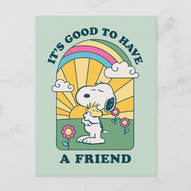 Peanuts | It's Good To Have Friends Postcard | Zazzle