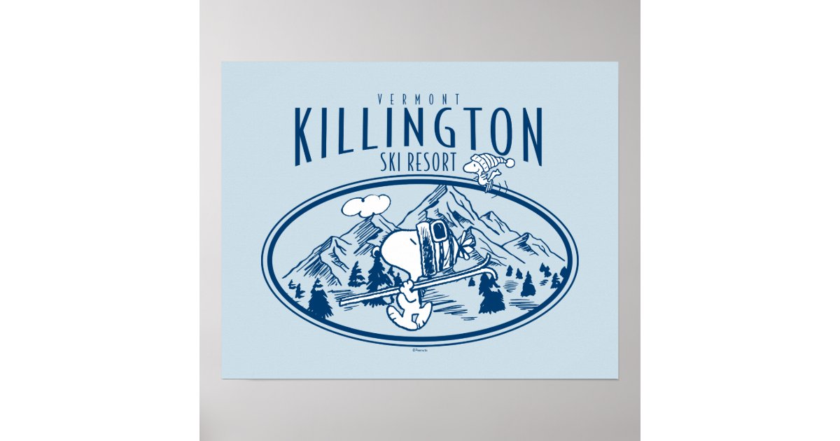Peanuts | Killington Ski Resort Vermont Poster | Zazzle