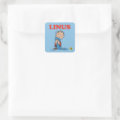 Peanuts | Linus Blanket Smile Square Sticker | Zazzle
