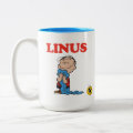 Peanuts | Linus Blanket Smile Two-Tone Coffee Mug | Zazzle