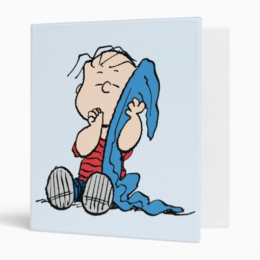 Peanuts | Linus & His Blanket 3 Ring Binder | Zazzle