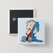 Peanuts | Linus & His Blanket Button | Zazzle