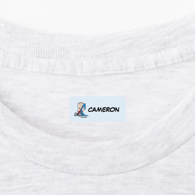 Peanuts | Linus & His Blanket Kids' Labels | Zazzle