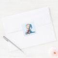 Peanuts | Linus & His Blanket Square Sticker | Zazzle