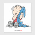 Peanuts | Linus & His Blanket Sticker | Zazzle