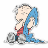 Peanuts | Linus & His Blanket Sticker | Zazzle