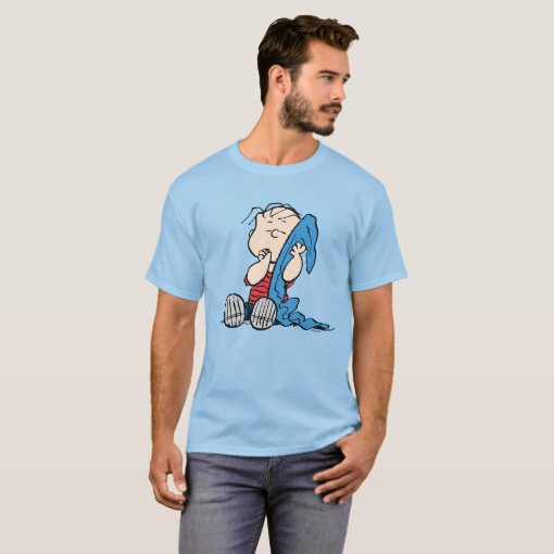 Peanuts | Linus & His Blanket T-Shirt | Zazzle
