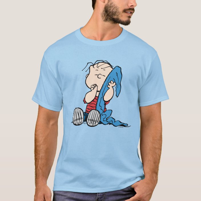 Peanuts | Linus & His Blanket T-Shirt | Zazzle