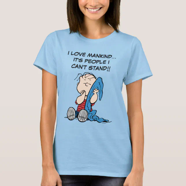 Peanuts | Linus & His Blanket T-Shirt | Zazzle