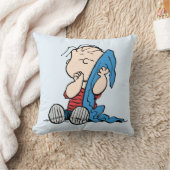 Peanuts | Linus & His Blanket Throw Pillow | Zazzle