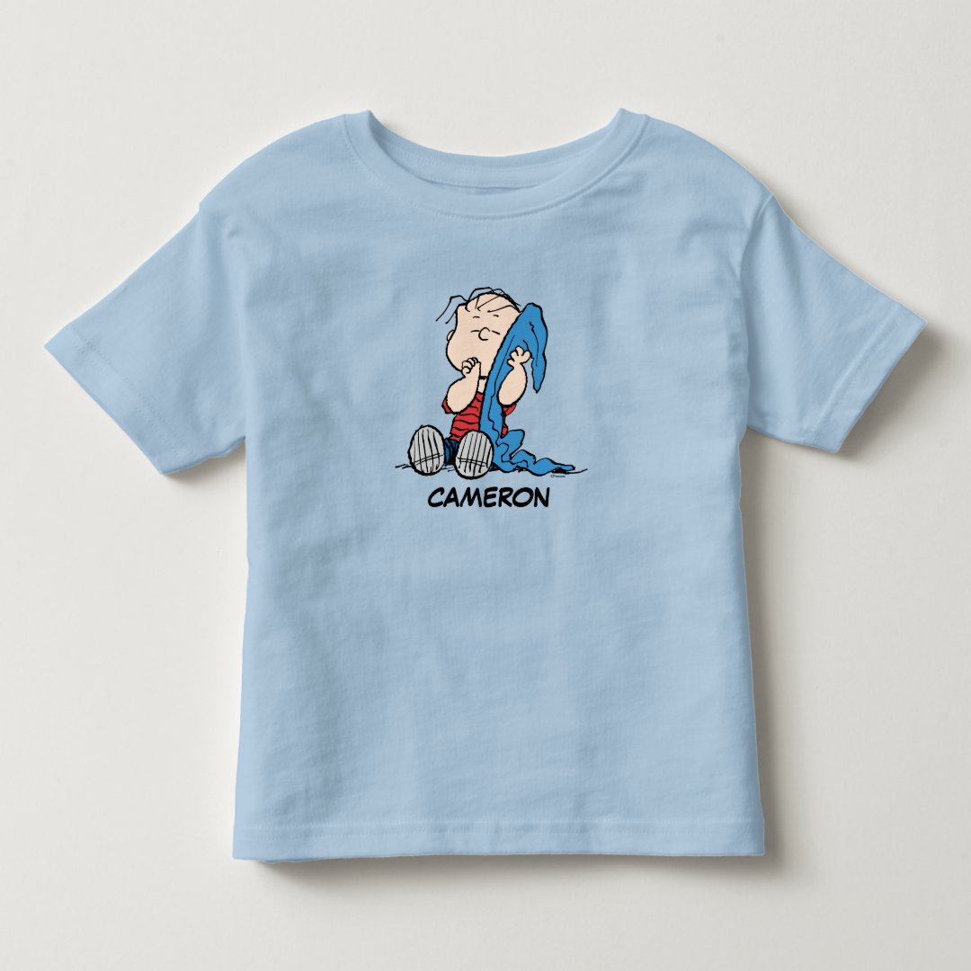 Peanuts | Linus & His Blanket Toddler T-shirt | Zazzle