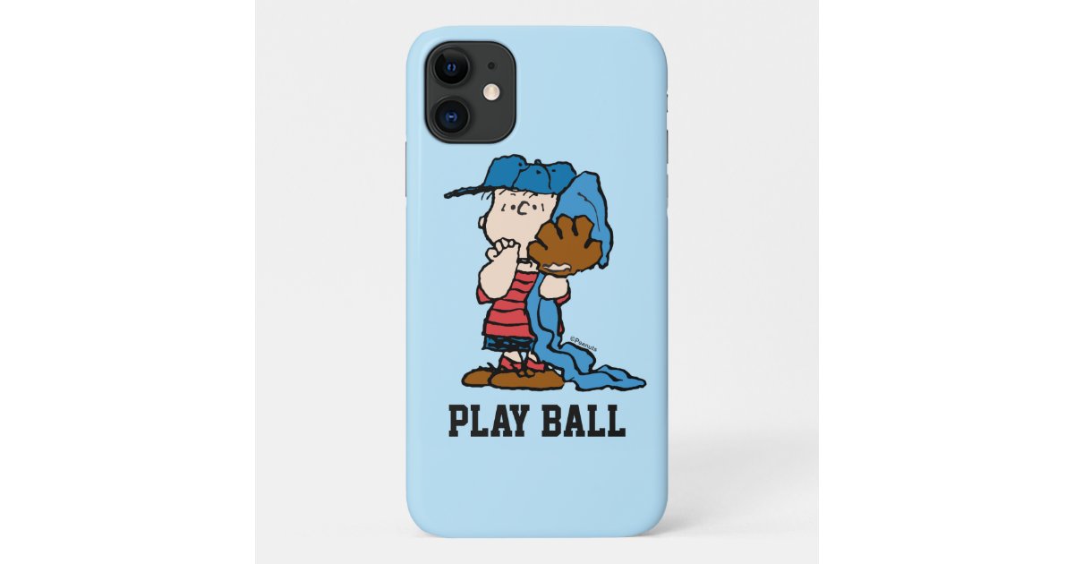 Peanuts | Linus In His Baseball Gear Case-Mate iPhone Case | Zazzle