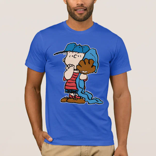 Peanuts | Linus In His Baseball Gear T-Shirt | Zazzle