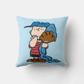 Peanuts | Linus In His Baseball Gear Throw Pillow | Zazzle