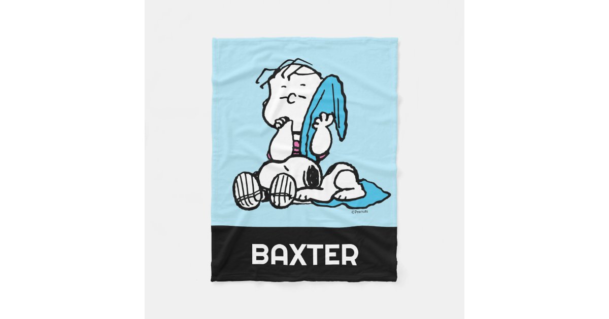 Peanuts | Linus & Snoopy Fleece Blanket | Zazzle