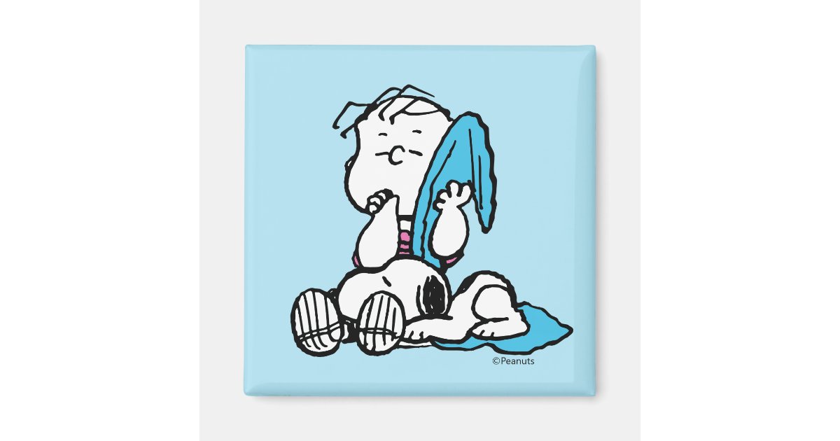 Peanuts | Linus & Snoopy Magnet | Zazzle