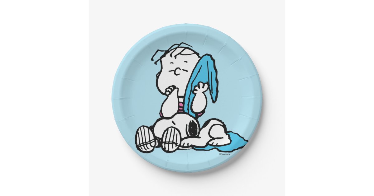 Peanuts | Linus & Snoopy Paper Plates | Zazzle