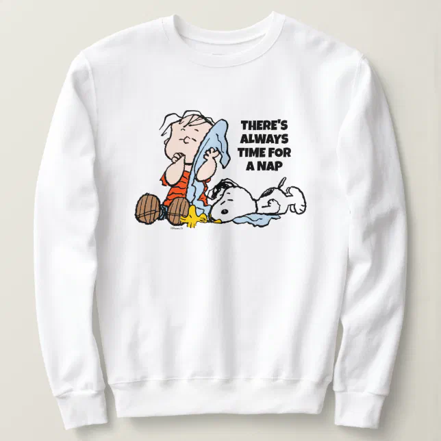 Peanuts | Linus, Snoopy & Woodstock Napping Sweatshirt | Zazzle