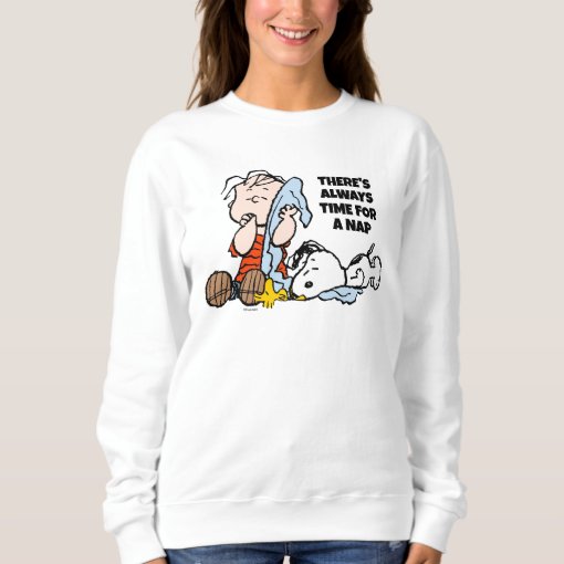 Peanuts | Linus, Snoopy & Woodstock Napping Sweatshirt | Zazzle