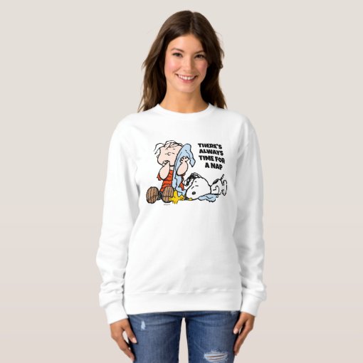 Peanuts | Linus, Snoopy & Woodstock Napping Sweatshirt | Zazzle