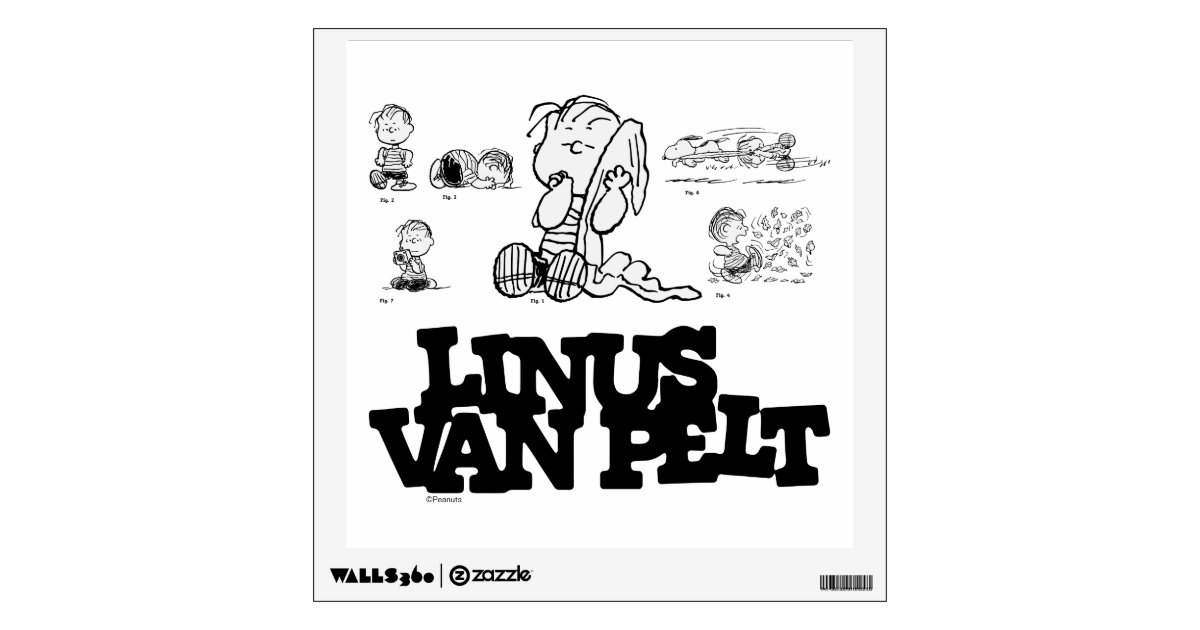 Peanuts | Linus Wall Decal | Zazzle