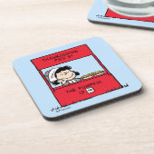 Peanuts | Lucy Pilgrim Pie Stand Beverage Coaster | Zazzle