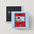 Peanuts | Lucy Pilgrim Pie Stand Button | Zazzle