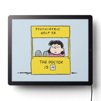 Peanuts | Lucy & the Doctor Is In LED Sign | Zazzle