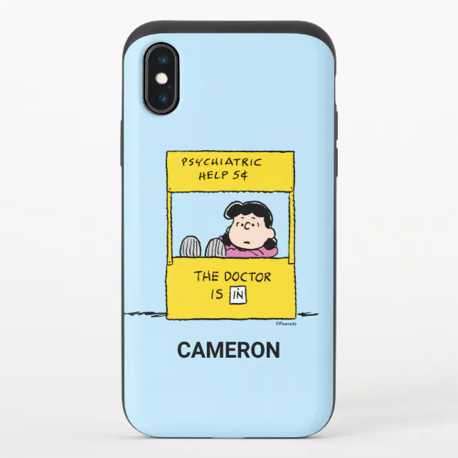 Peanuts | Lucy & the Doctor Is In Uncommon iPhone Case | Zazzle