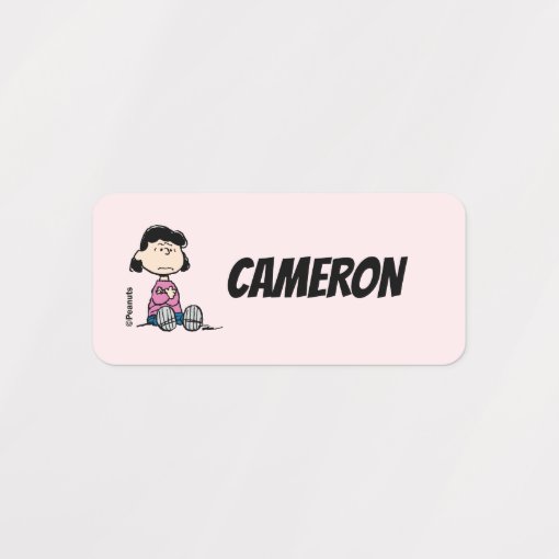 Peanuts | Lucy With Arms Crossed Kids' Labels | Zazzle