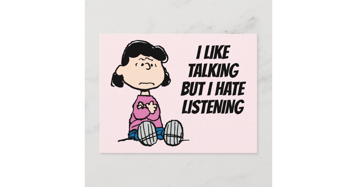 Peanuts | Lucy With Arms Crossed Postcard | Zazzle