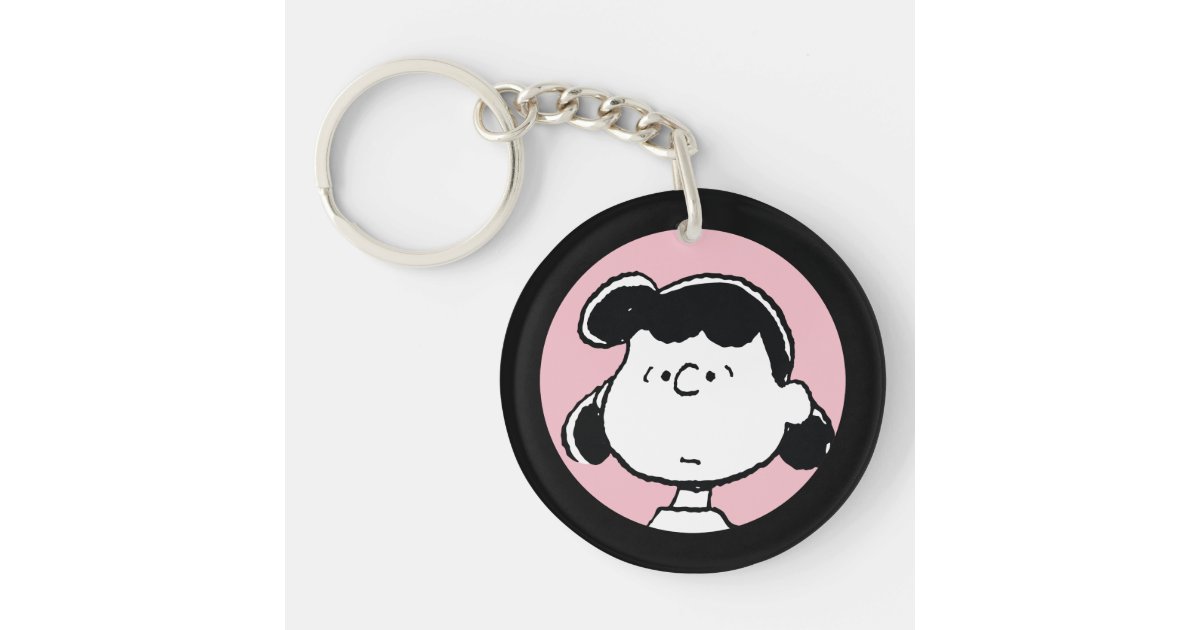 Peanuts | Lucy's Faces Keychain | Zazzle
