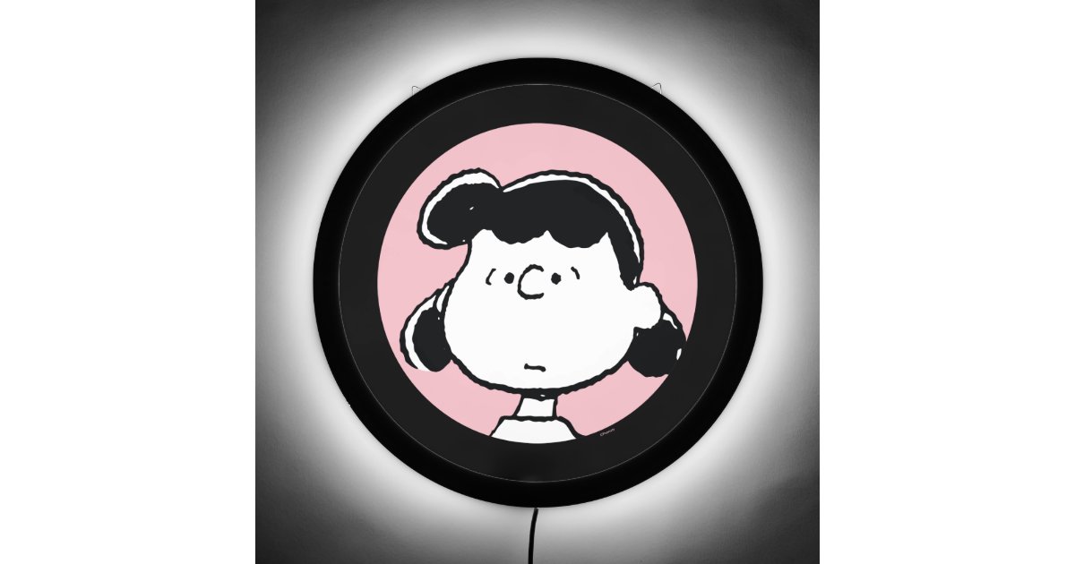 Peanuts | Lucy's Faces LED Sign | Zazzle