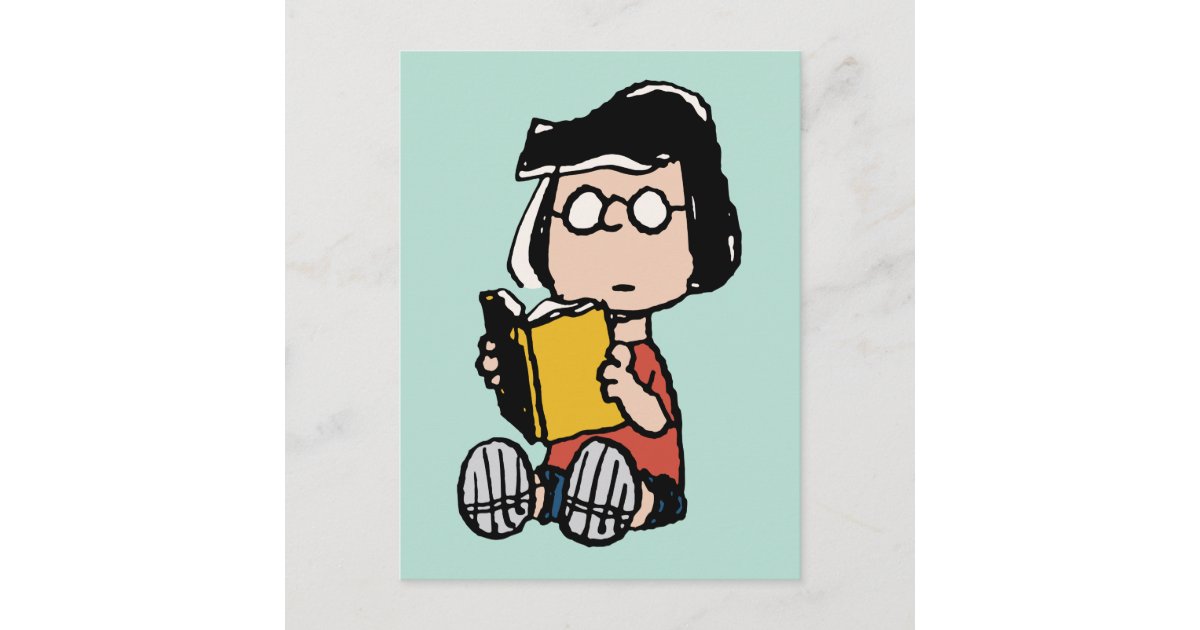 Peanuts | Marcie Reading Postcard | Zazzle