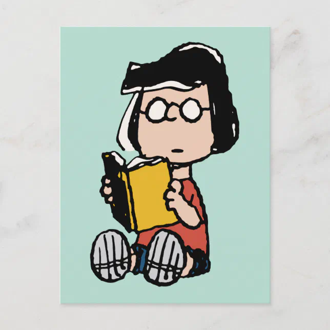 Peanuts | Marcie Reading Postcard | Zazzle