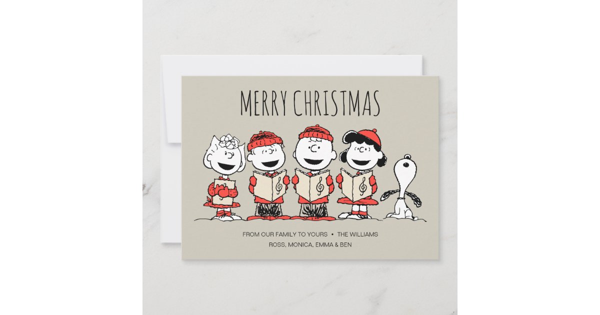 Peanuts | Merry Christmas Holiday Choir | Zazzle