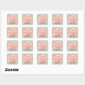 Peanuts | Merry Christmas Holiday Choir Square Sticker | Zazzle
