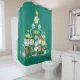 Peanuts | Peppermint Christmas Tree Shower Curtain | Zazzle