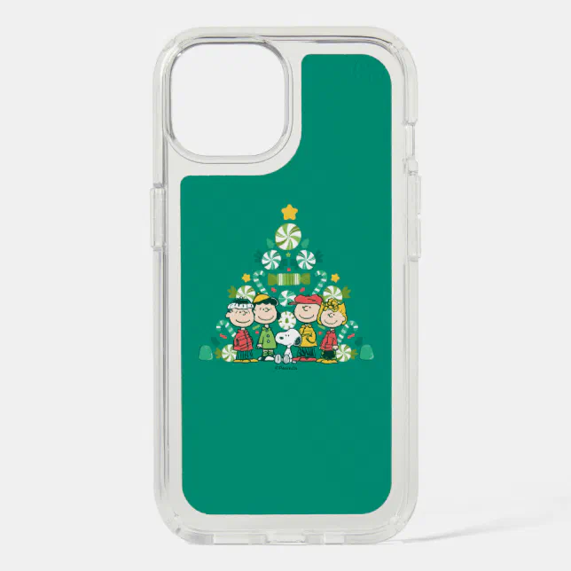 Peanuts | Peppermint Christmas Tree Speck iPhone Case | Zazzle