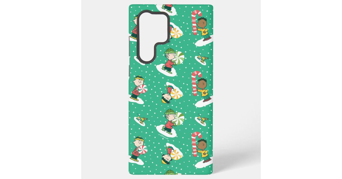 Peanuts Peppermint Dreams Snowflake Pattern Samsung Galaxy Case | Zazzle