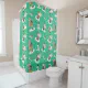 Peanuts Peppermint Dreams Snowflake Pattern Shower Curtain | Zazzle