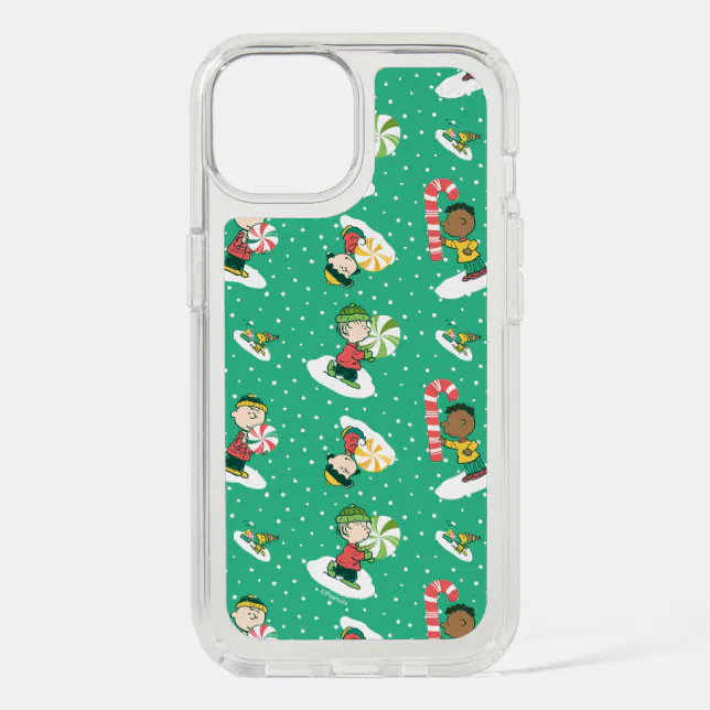 Peanuts Peppermint Dreams Snowflake Pattern Speck iPhone Case | Zazzle
