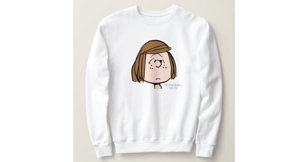 Peanuts | Peppermint Patty Confused Face Sweatshirt | Zazzle
