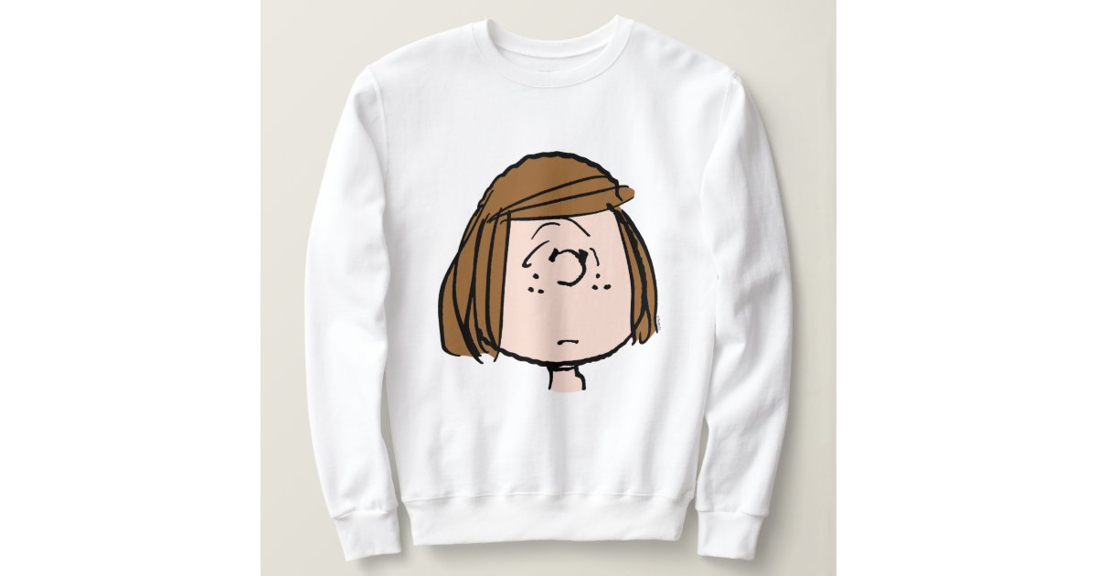 Peanuts | Peppermint Patty Confused Face Sweatshirt | Zazzle