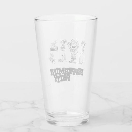 Peanuts | Peppermint Patty Glass | Zazzle