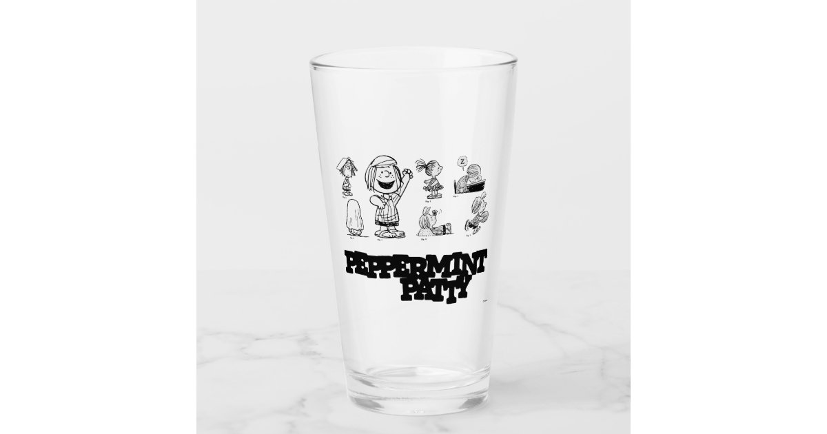 Peanuts | Peppermint Patty Glass | Zazzle